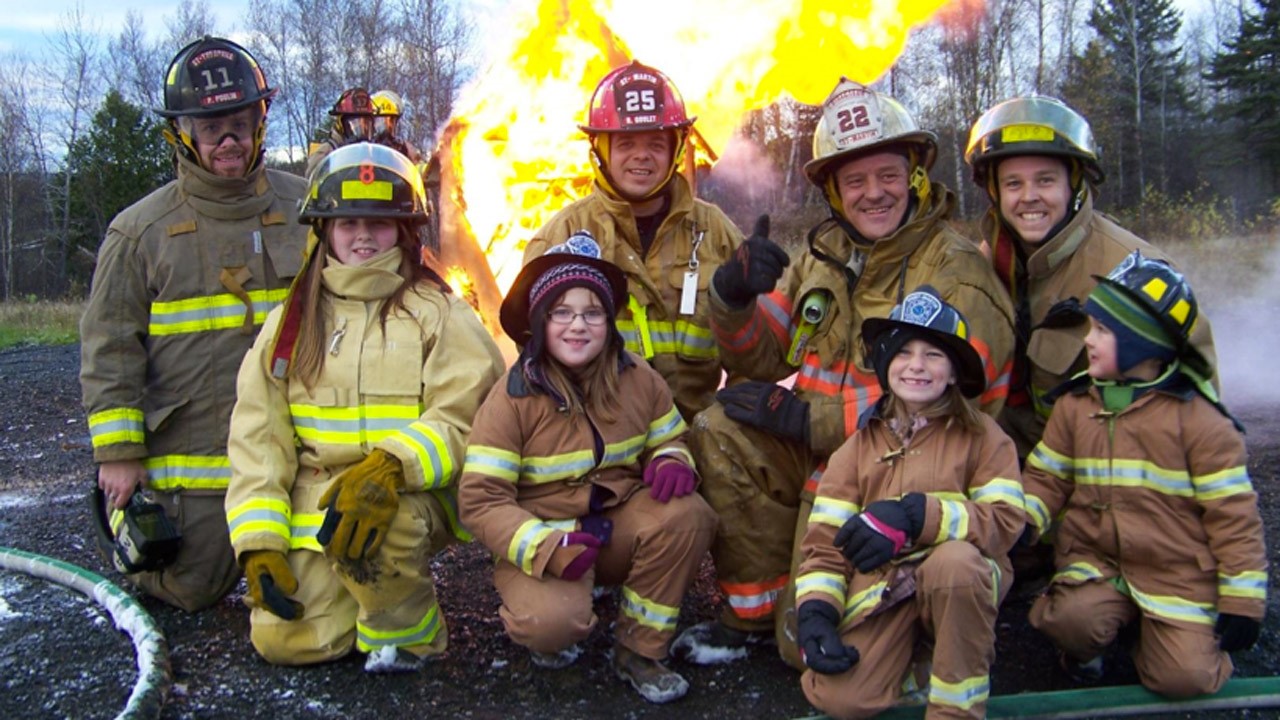 Quatre jeunes pompiers d’un jour à Saint-Martin