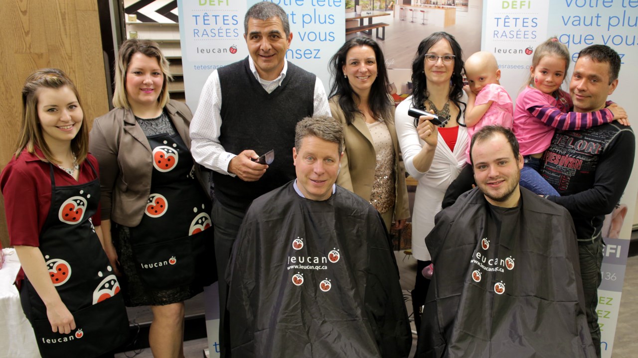 Lancement du Défi têtes rasées 2015 à Saint-Georges