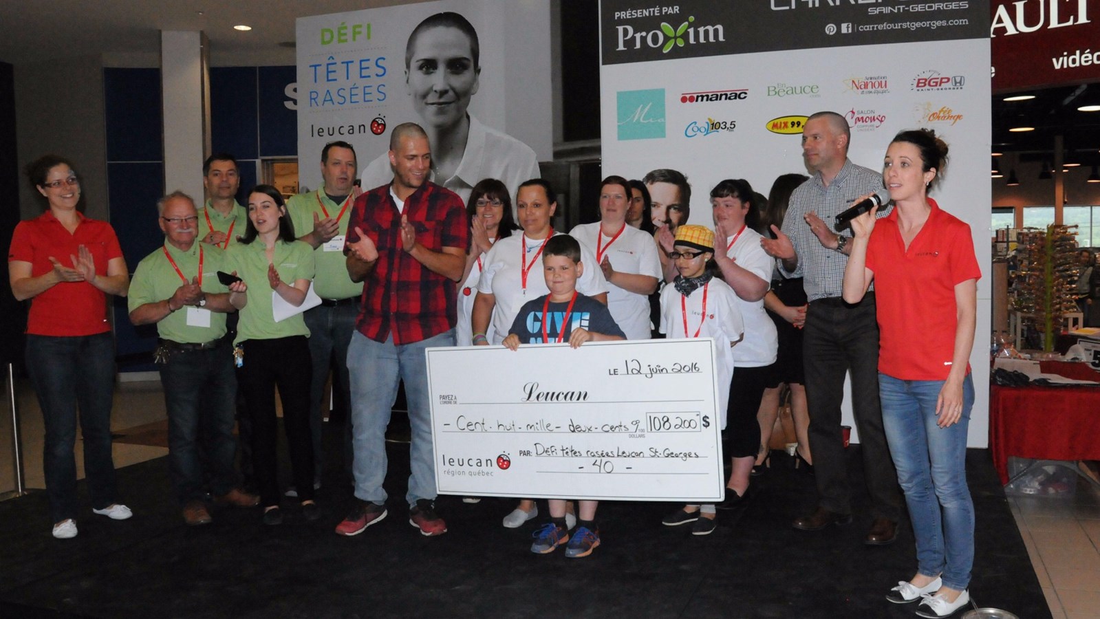 Leucan récolte 108 200 $ au Défi têtes rasés de Saint-Georges 2016