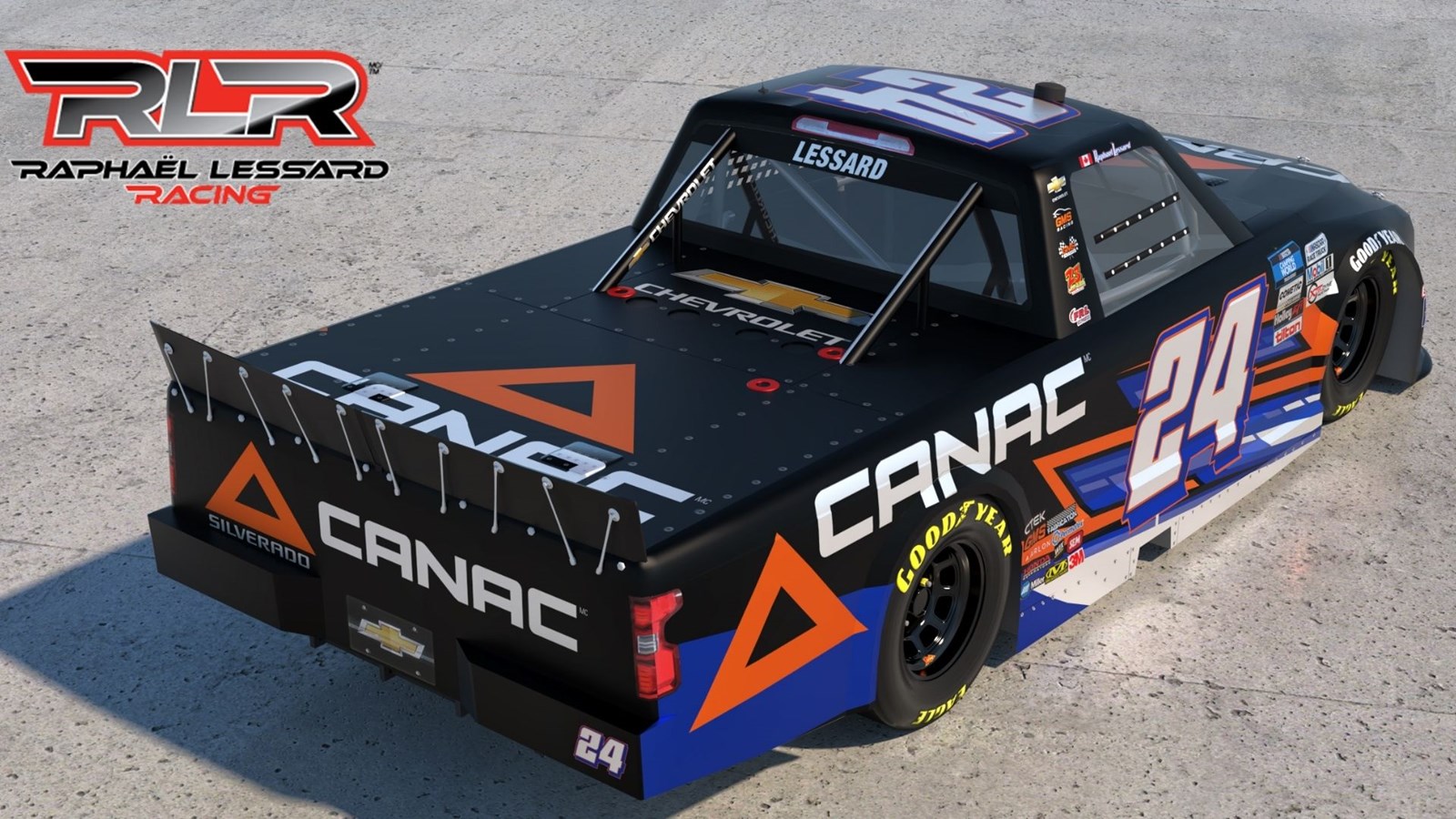 Voici la nouvelle camionnette du pilote Raphaël Lessard