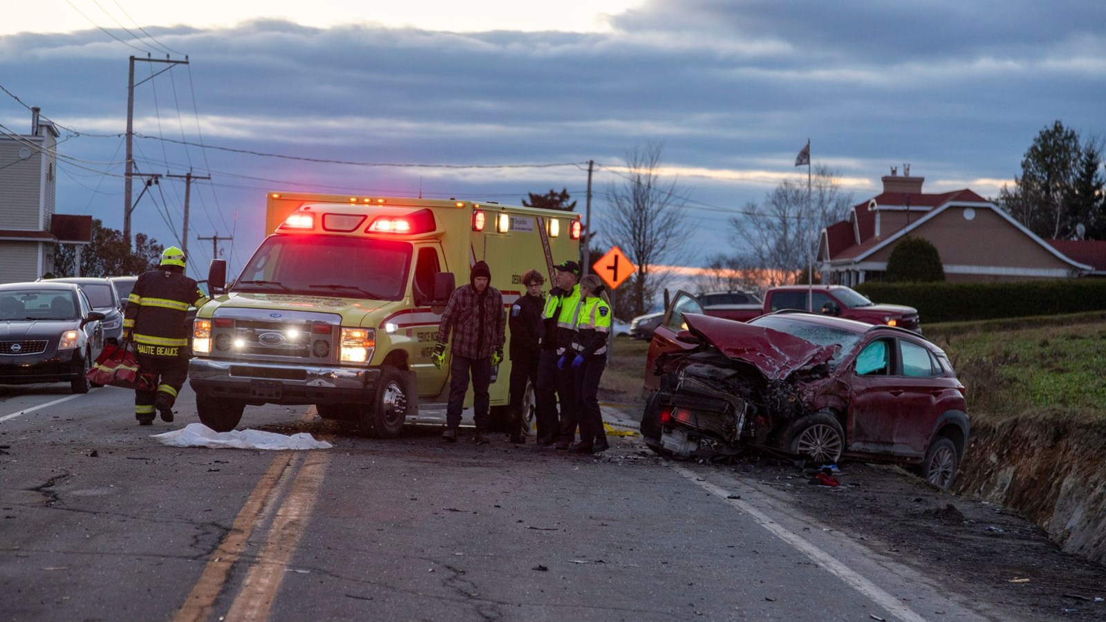 Accident à Saint-Honoré: des blessures importantes