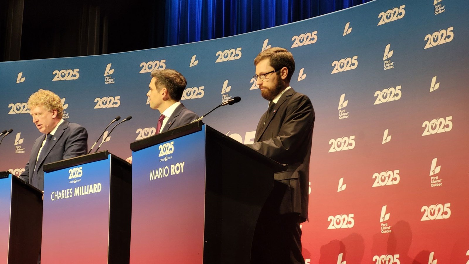 Mario Roy confronte les quatre autres candidats à la chefferie du PLQ