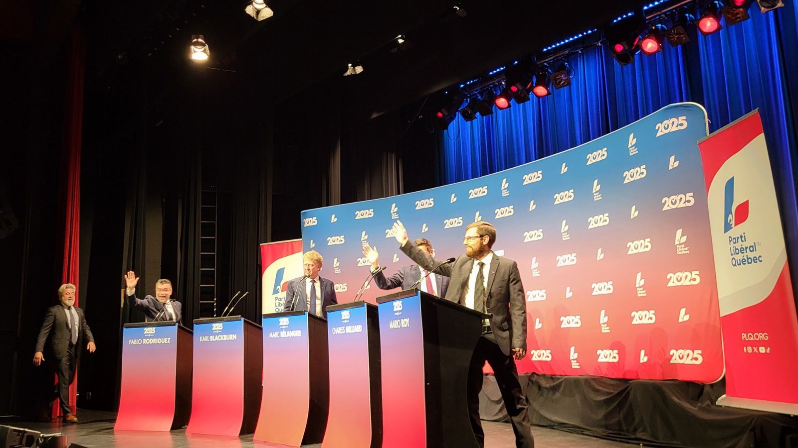 Mario Roy confronte les quatre autres candidats à la chefferie du PLQ