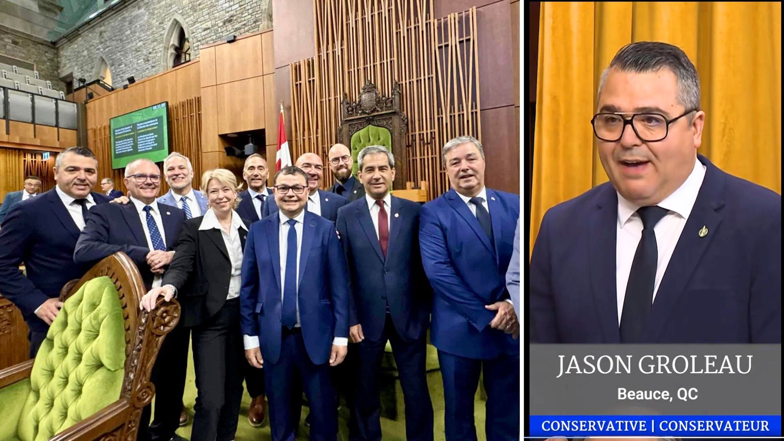 Baptême parlementaire pour le député Jason Groleau